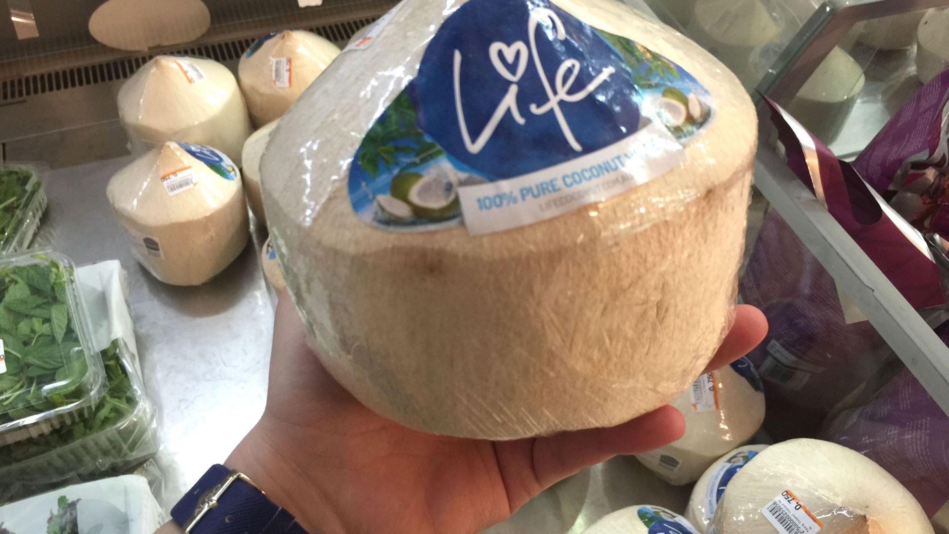 Fresh Thai Coconuts at Sultan Center | Daleeeel.com