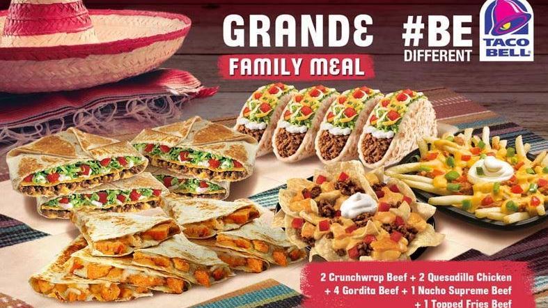 Taco Bell Grande Family Meal details | Daleeeel.com