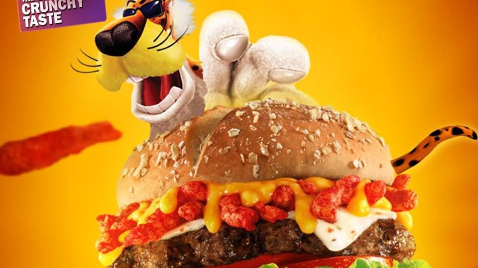 Hardees new Flaming Hot Cheetos Angus Burger | Daleeeel.com
