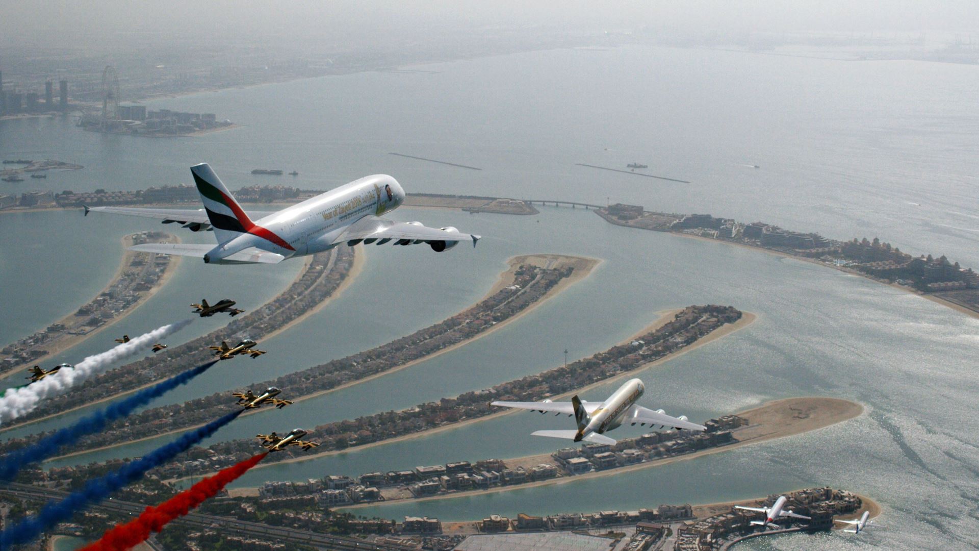 Emirates, Etihad, flydubai and Air Arabia join hands in epic flypast ...