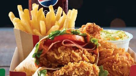 Double Wrap New Meal From KFC Kuwait Restaurant | Daleeeel.com