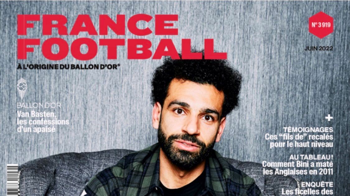 Mo Salah on the Cover of France Football Magazine | Daleeeel.com